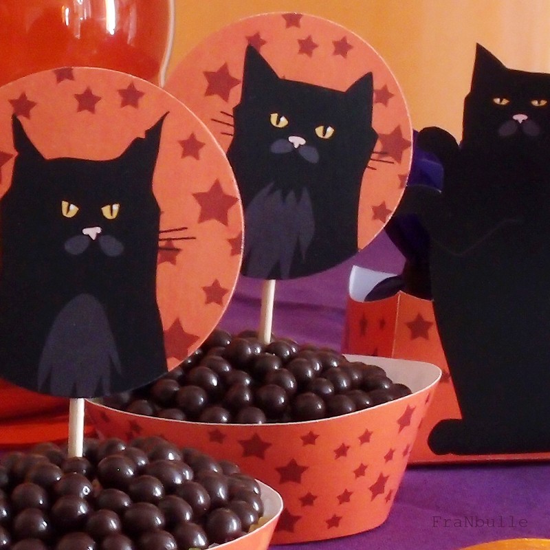 Halloween "Black Cats" Printable Kit